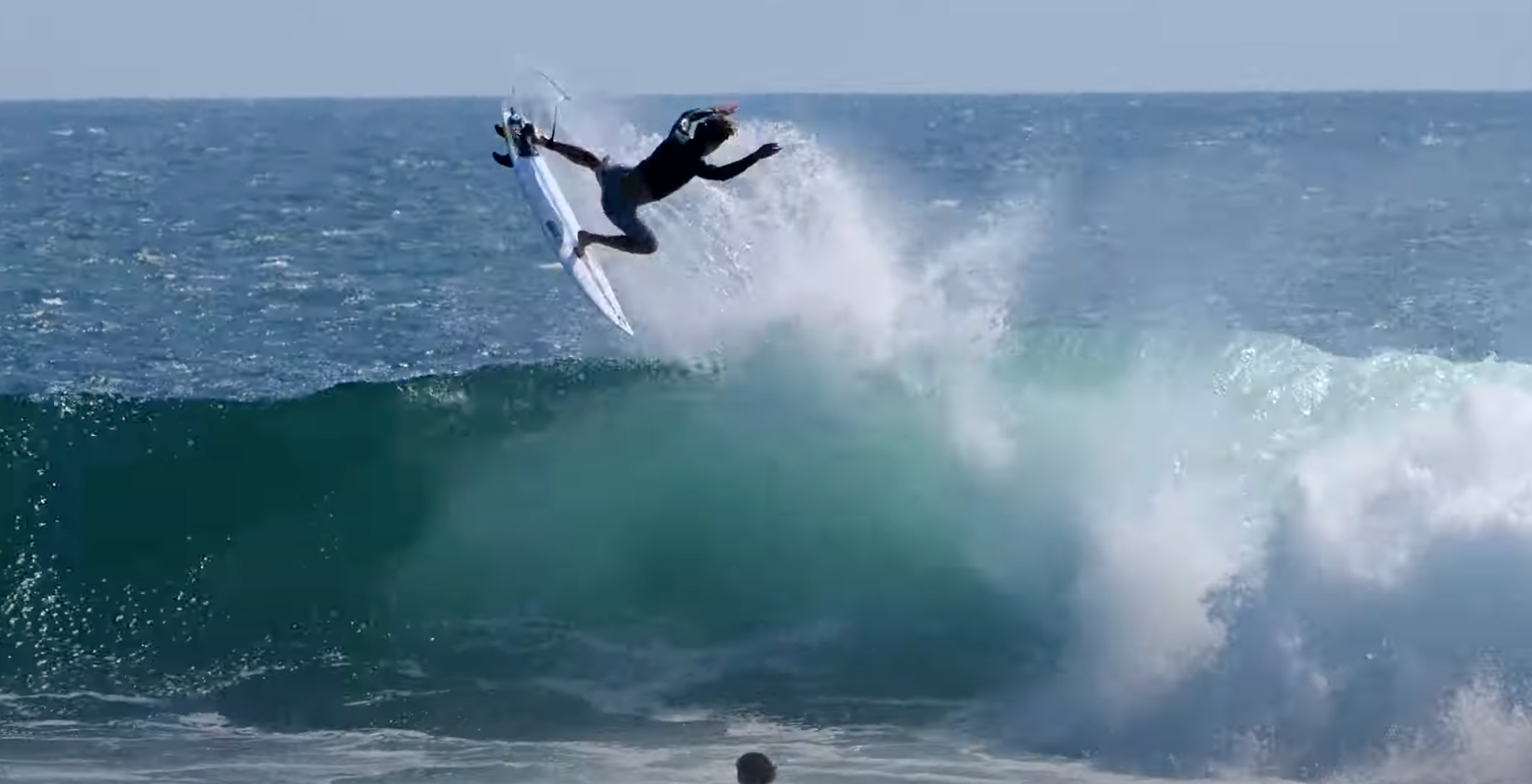 Luke Swanson Launches Backside Full Rotation at Lakey Peak - Surfer