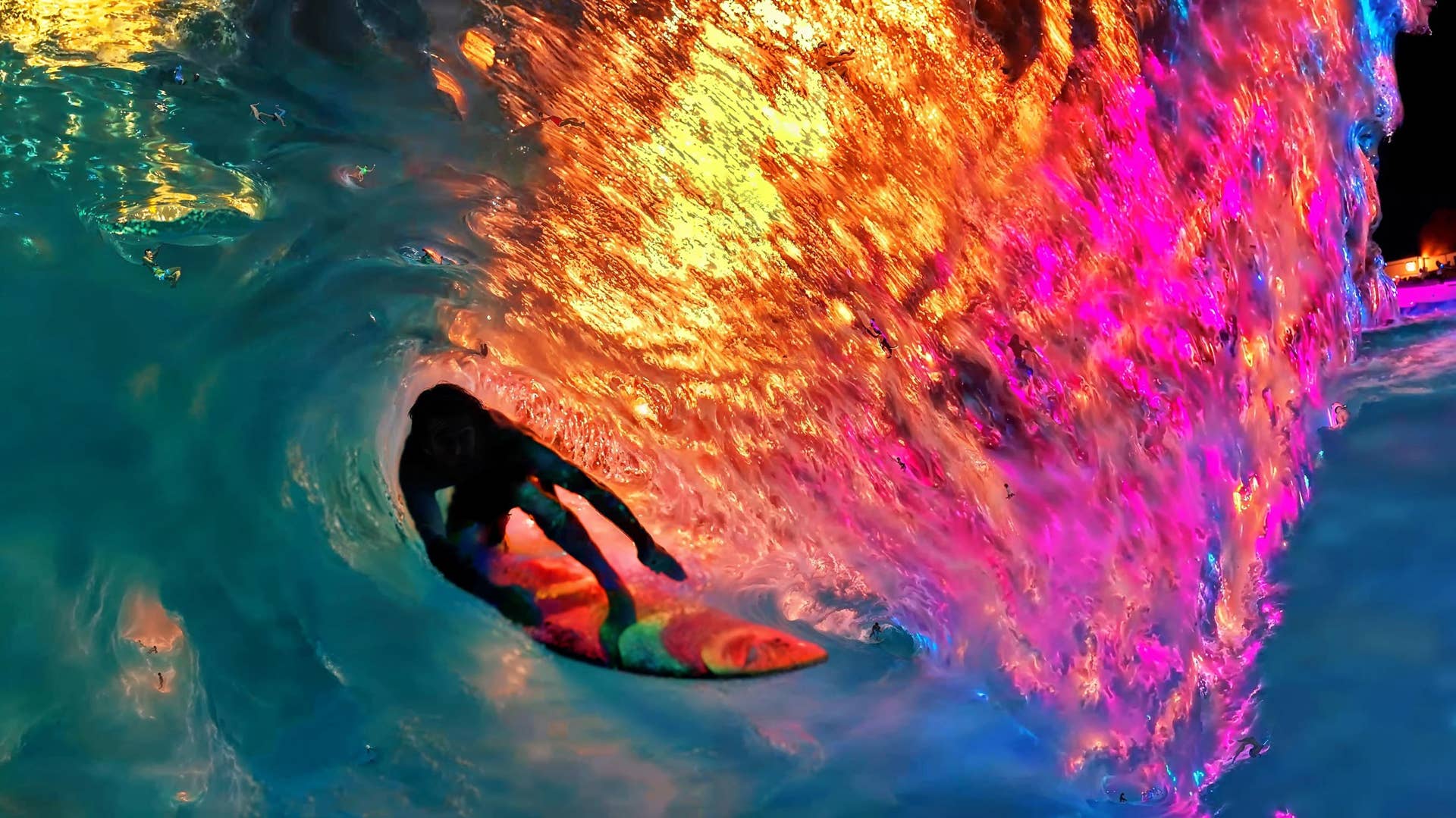 Disco Inferno Rages At Palm Springs Surf Club Night Session - Surfer