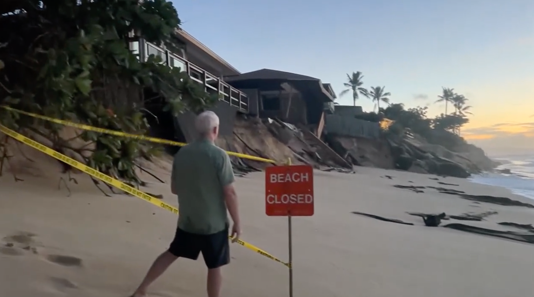 North Shore Home Demolished After Collapsing onto Beach (Video) - Surfer