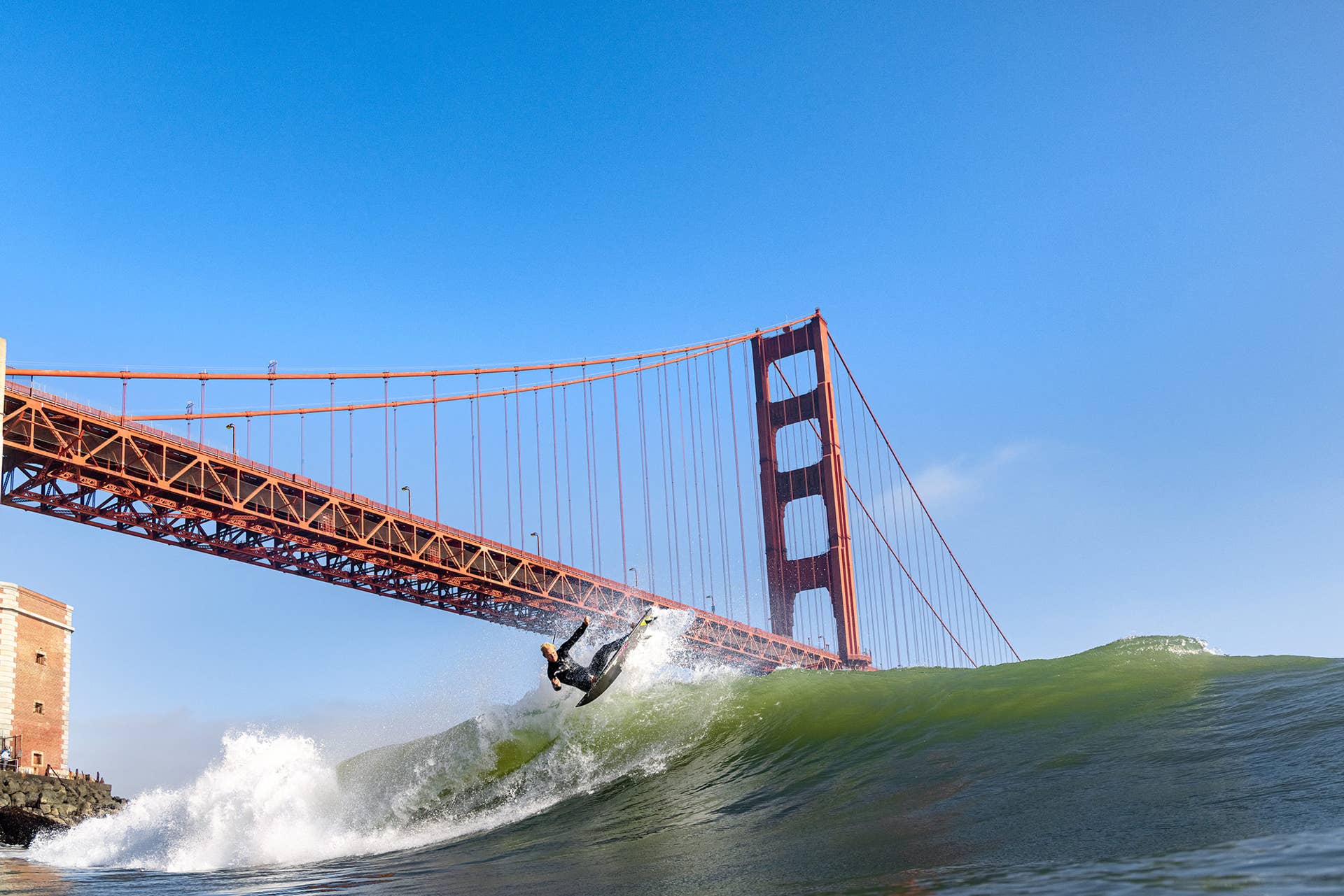 Surfing the Golden Gate Bridge: A Stunning Photo Gallery - Surfer