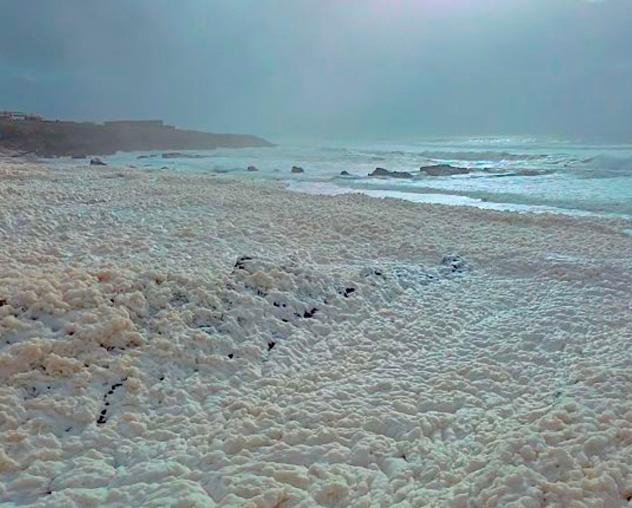 Portugal’s ‘Devastating Crisis’: Weird Foam Hits Cascais After Storms ...