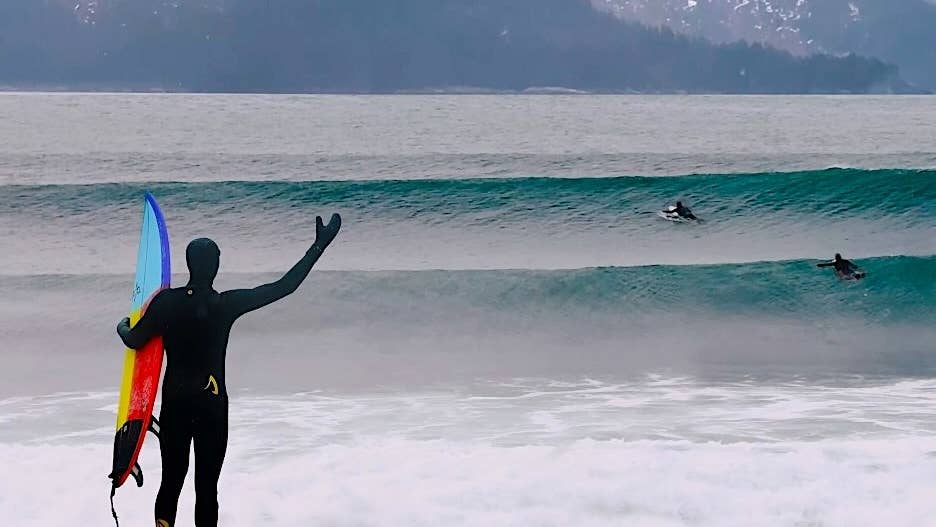 Surfing in Alaska: 50ft Swell, Bears, & 37°F Water (Video) - Surfer