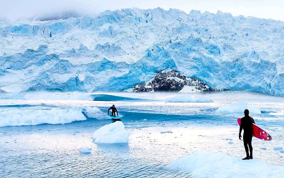Surfing Glacier Tsunami Waves in Remote Alaska (Video) - Surfer