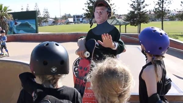 "Mick Fanning" Visits Sabre Norris