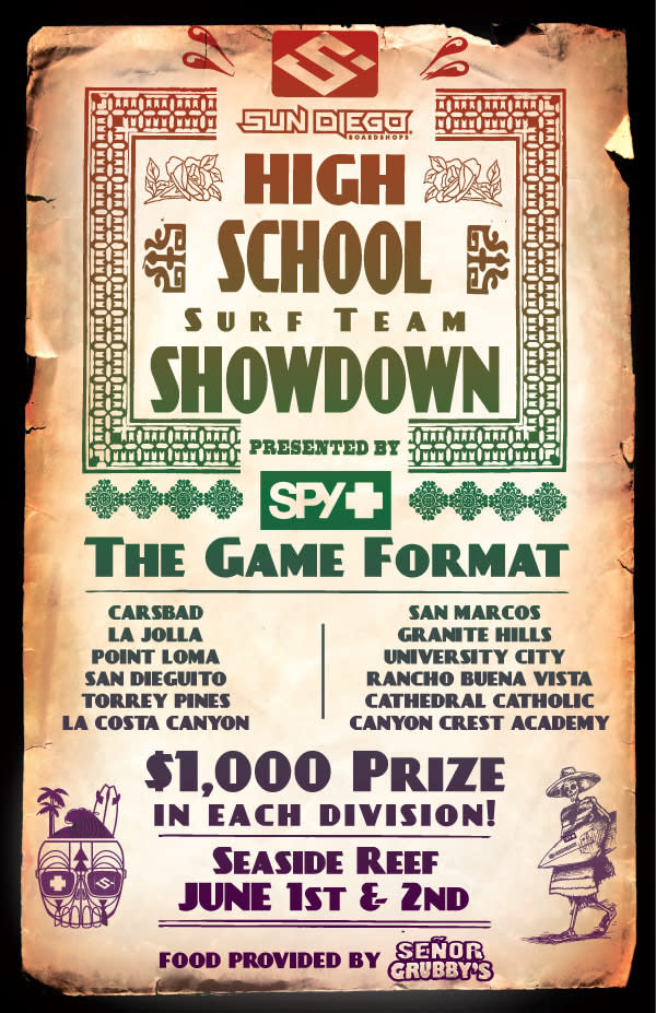 Spy Presents 2nd Annual Sun Diego High School Surf Team Showdown