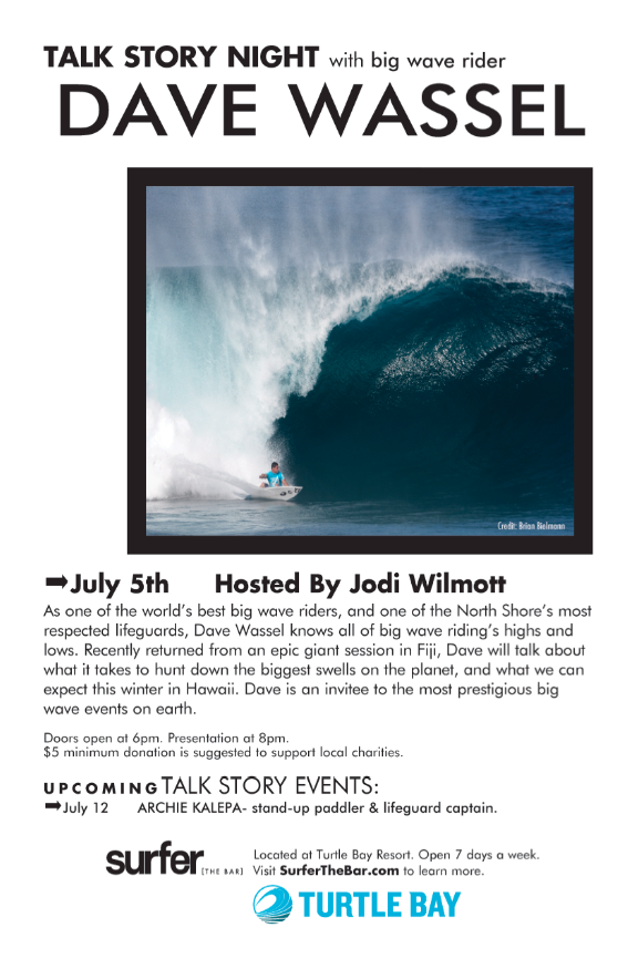 Dave Wassel to be featured at Surfer, The Bar's Talk Story Session on ...