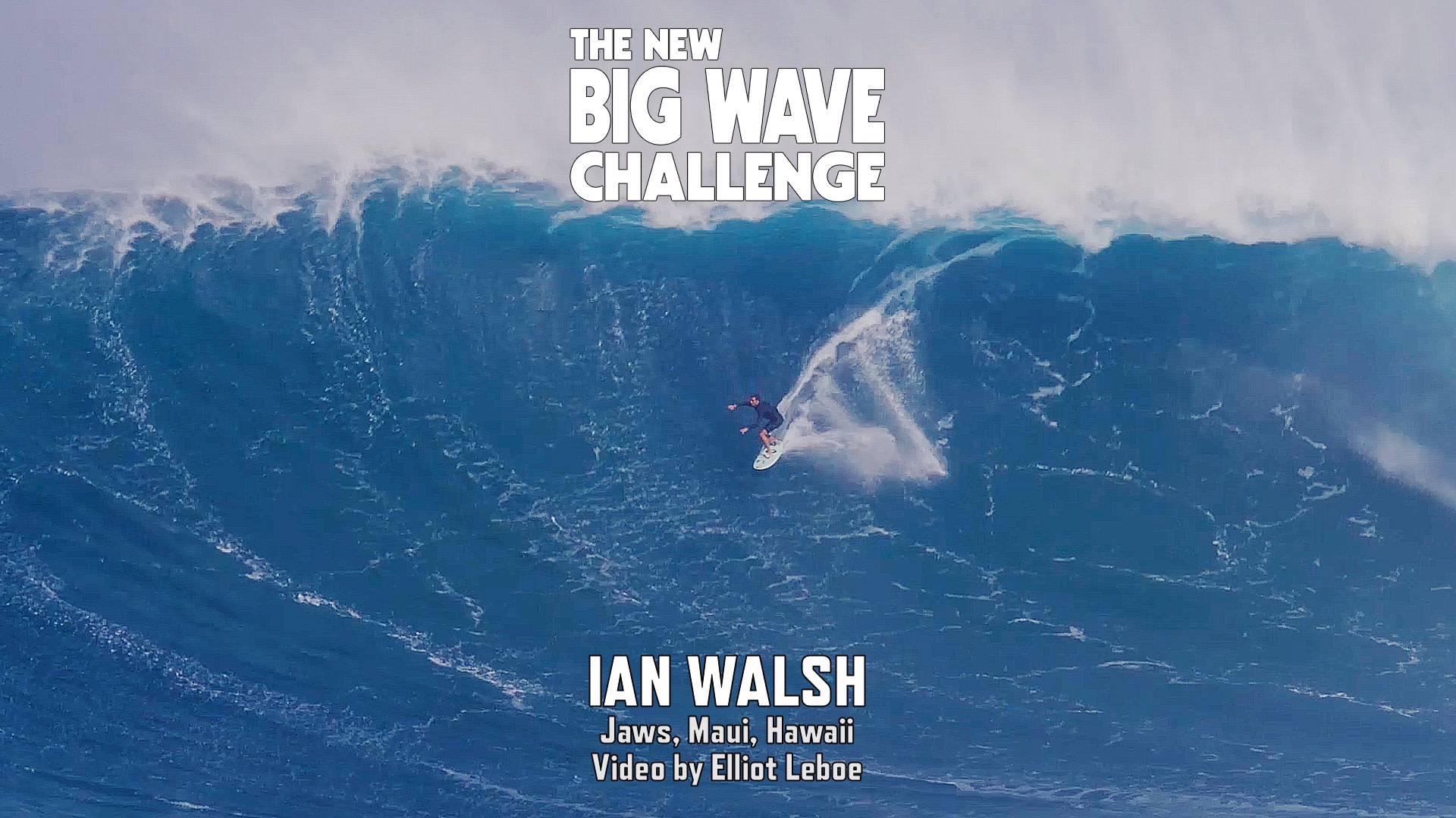 Maui's Ian Walsh Surfs a Huge Wave at Jaws (Video)