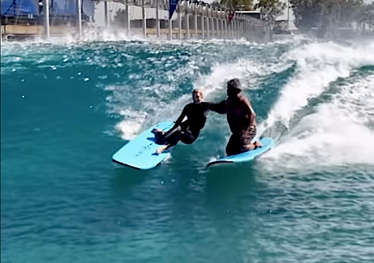 Ivanka Trump Surfs Kelly Slater’s Wave Pool (Watch)