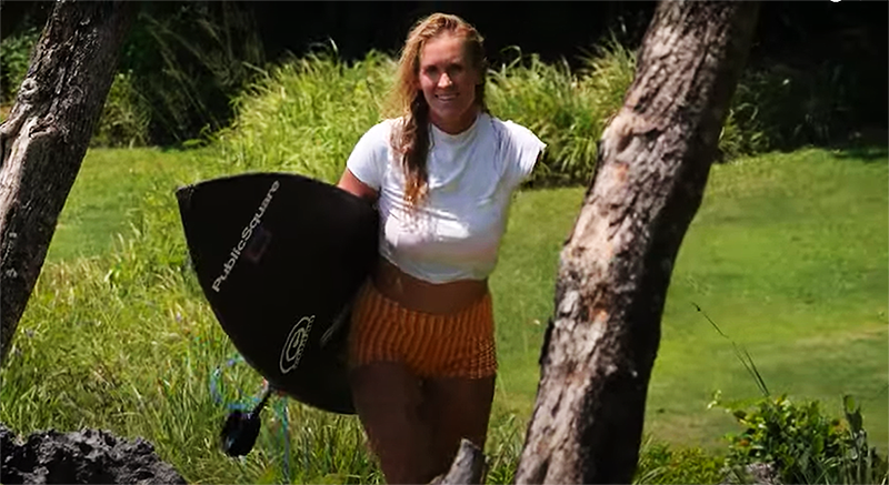 Bethany Hamilton Tests New Surfboard Models In Bali