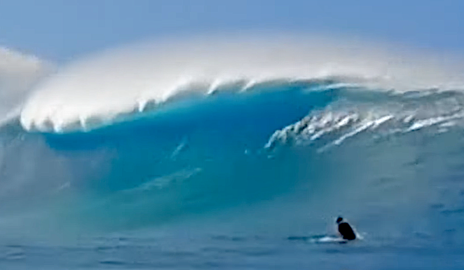 Surfing 50 Foot Waves in the Middle of the Ocean (Video)