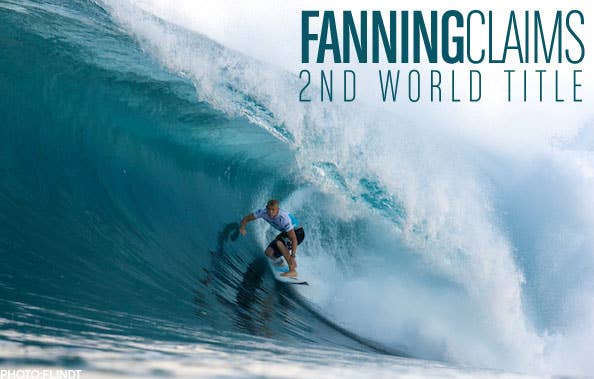Mick Fanning Claims Second ASP World Title at the Banzai Pipeline - Surfer