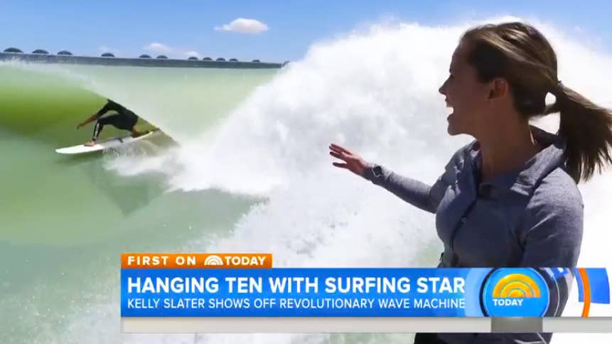 Kelly Slater Wave Pool On NBC's Today Show - Surfer