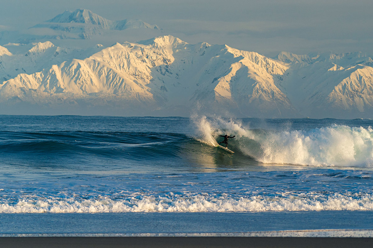 Surfing Yakutat Alaska