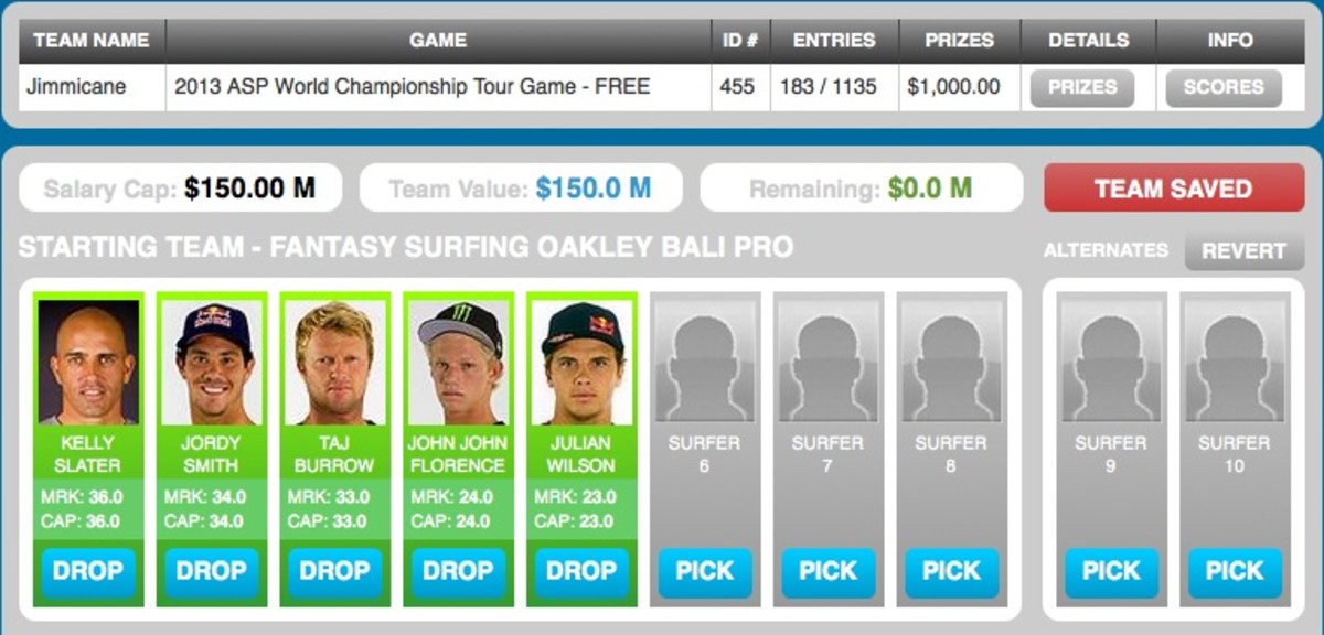 Jimmicane’s Passion Picks: Oakley Pro Bali 2013 - Surfer