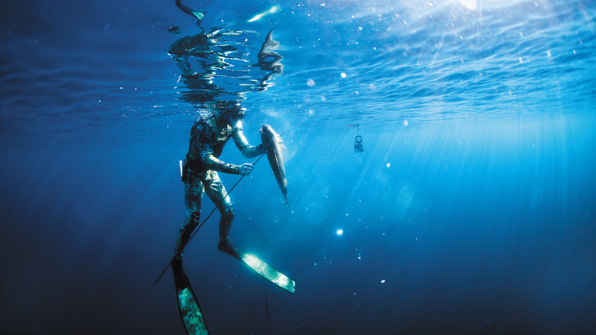 Deepwater Hunting With Mark Healey - Surfer