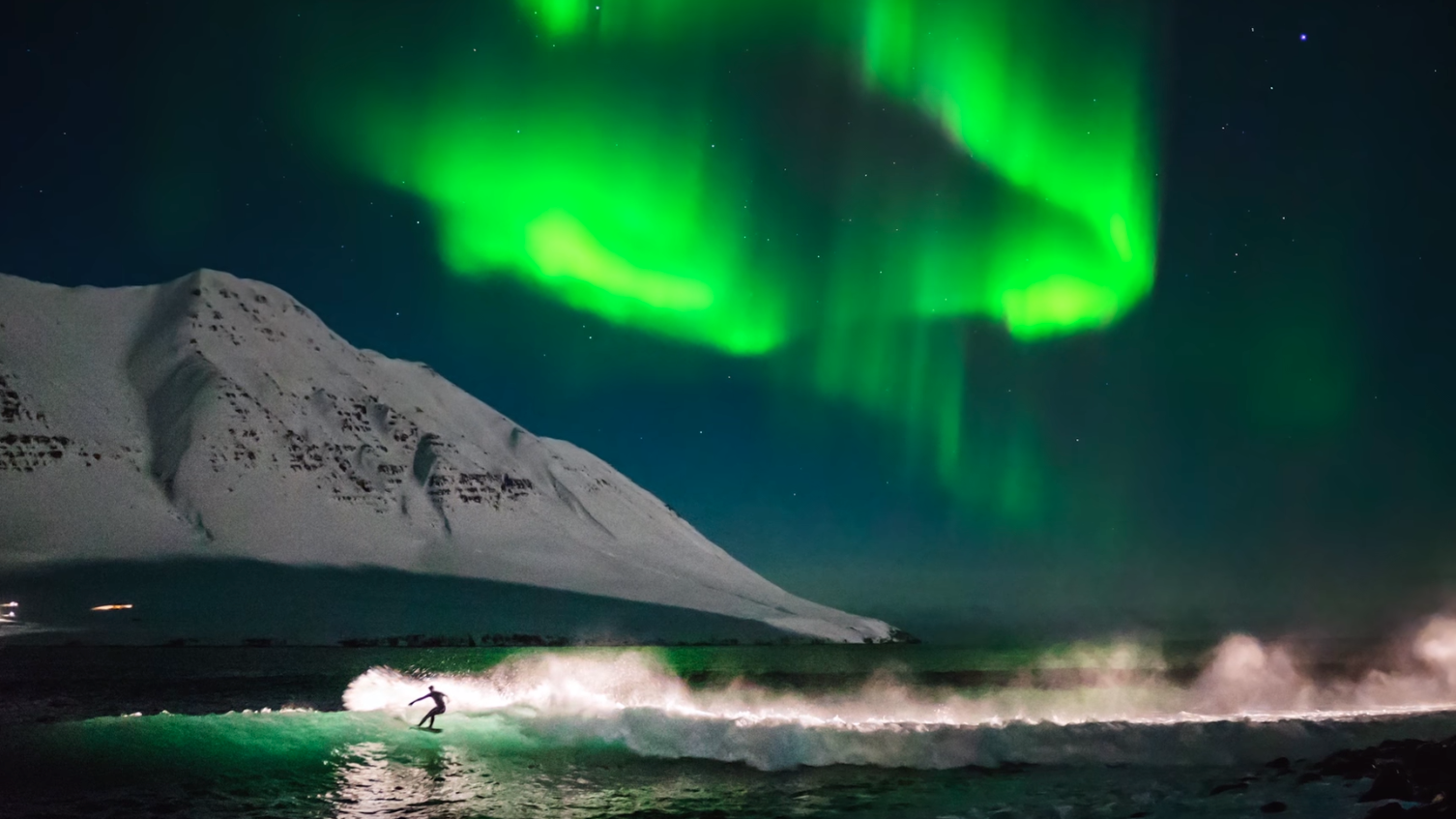 What's It Like Trying To Capture Surfing Under The Northern Lights ...