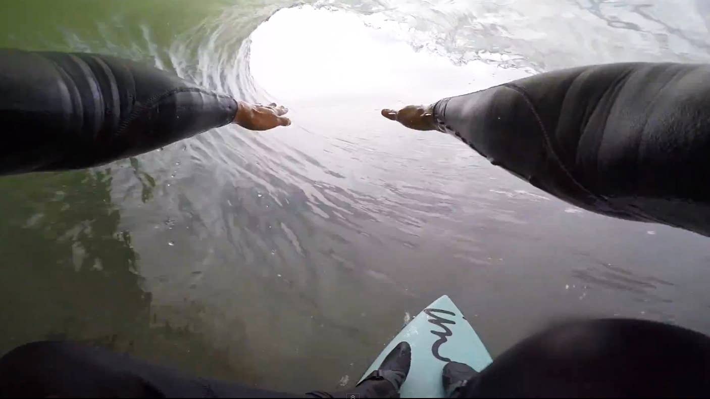 Alex Smith Gets Barreled Off His Ass, On His Ass - Surfer