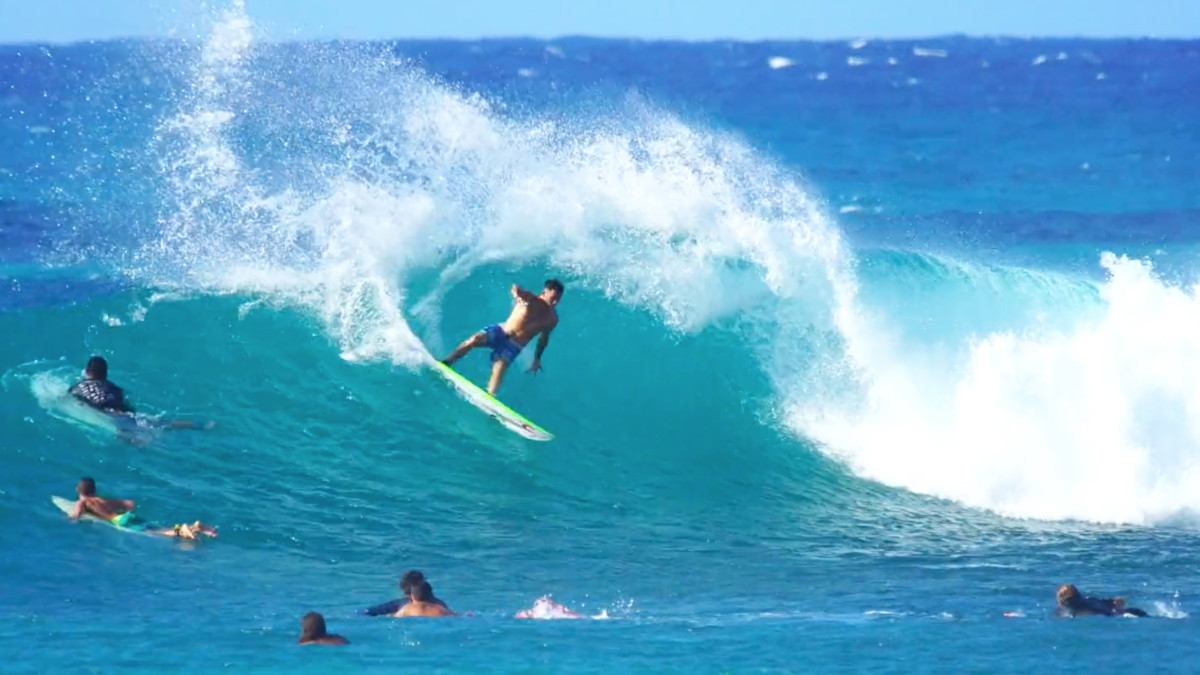 Mason Loves Him a Good Channel Bottom - Surfer