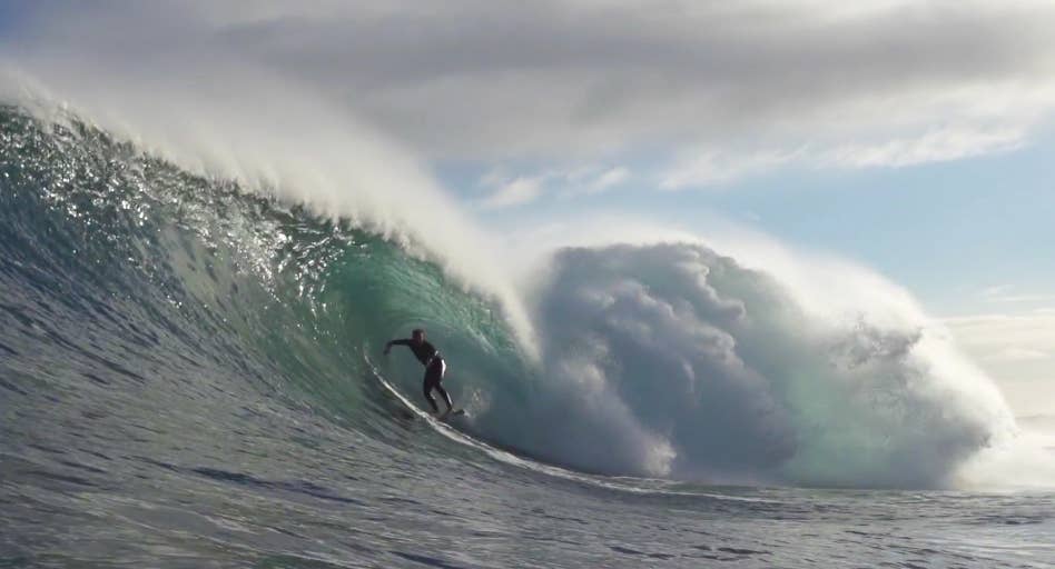 Taj Burrow And A Mayhem Tube Sled - Surfer
