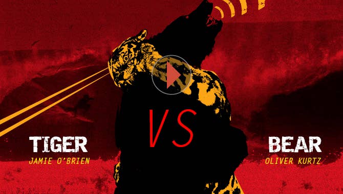 Tiger VS Bear: Oliver Kurtz And Jamie O'Brien - Surfer