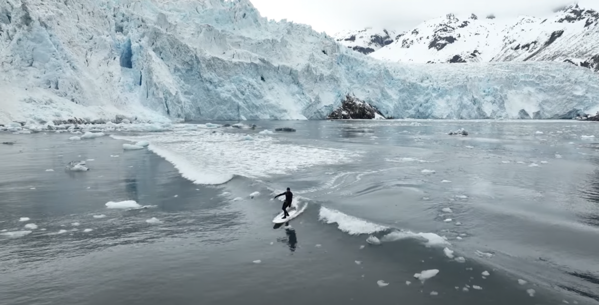 Surfing Glacier-Made “Tsunami Waves” (Video) - Surfer
