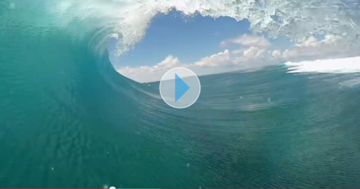 Alex Gray's Quadruple-Spit Barrel - Surfer