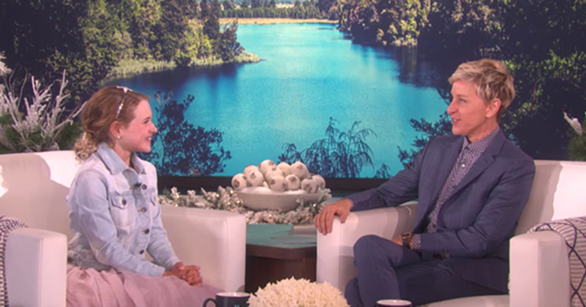 Sabre Norris on the Ellen DeGeneres Show - Surfer