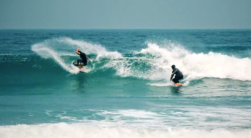 Brad Domke & Tom Curren Say "No" To Fins - Surfer