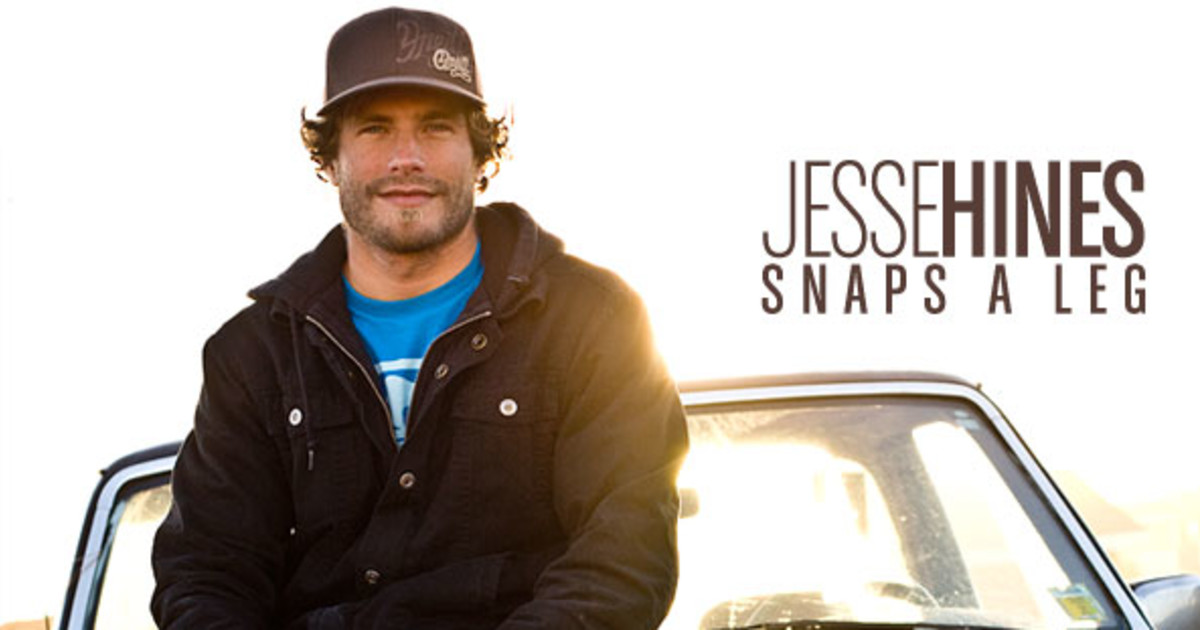 Jesse Hines Snaps a Leg - Surfer