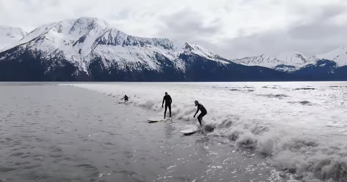 Watch: Jamie O'Brien Surfs a 35-Foot Tidal Bore Wave in Alaska - Surfer