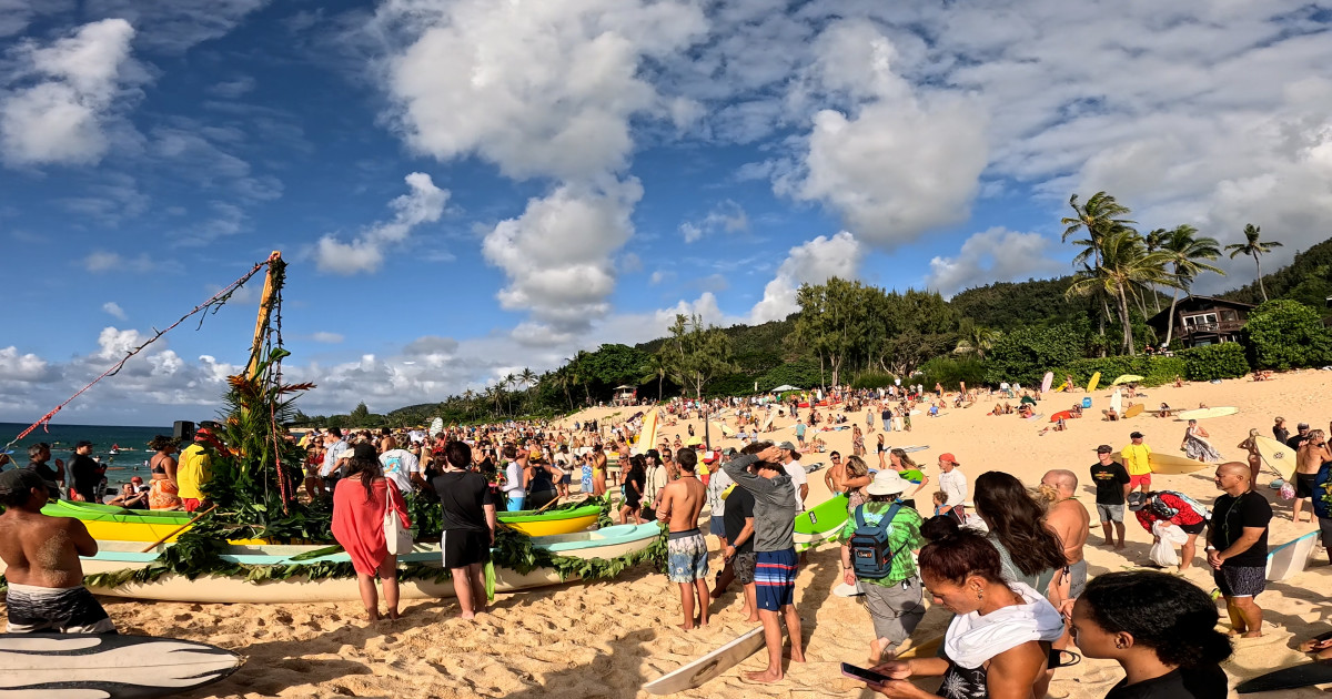 Hundreds Gather on North Shore to Honor Legendary Pipe Surfer Tamayo ...
