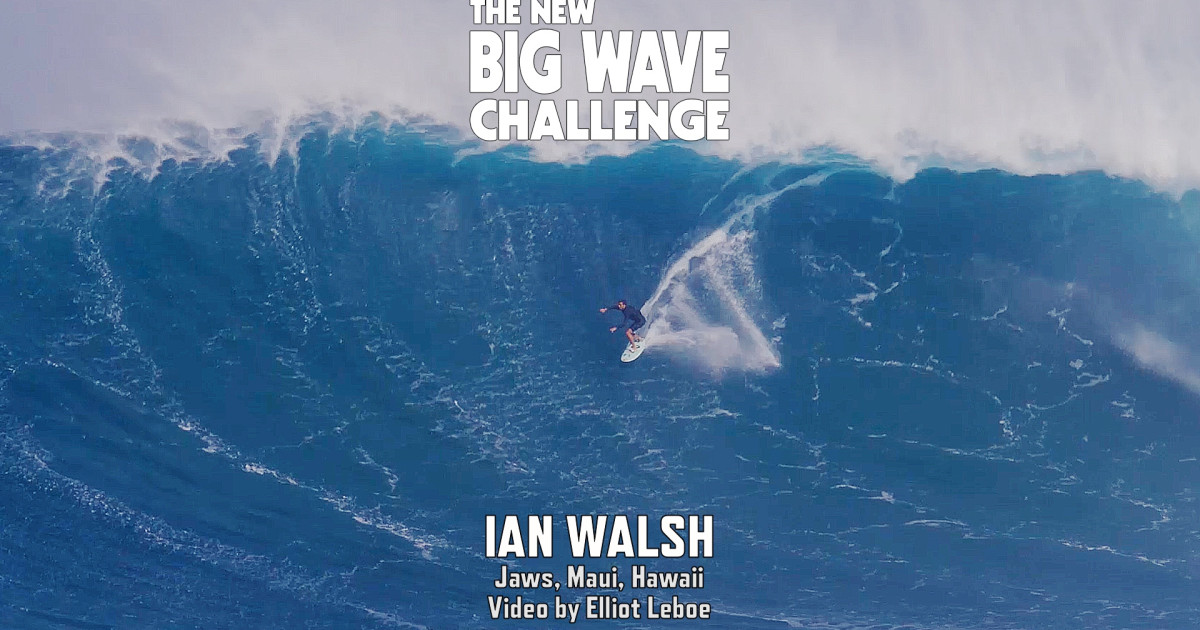 Maui's Ian Walsh Surfs a Huge Wave at Jaws (Video) - Surfer
