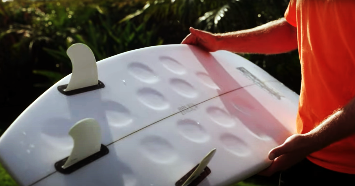 Experimental Surfboard Design Inspired by a Golf Ball - Surfer