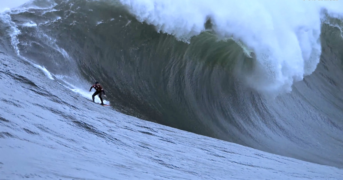 Luca Padua, Kai Lenny & More Surf Rugged Springtime Maverick's - Surfer