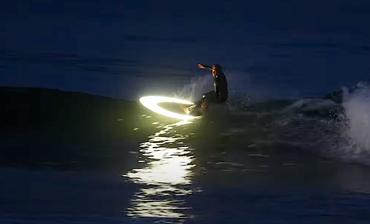 Night Surfing Lower Trestles on Illuminated Surfboard (Video) - Surfer