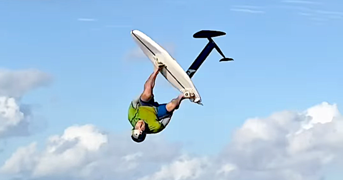 Hydrofoil Surfer Lands First-Ever Double Backflip (Watch) - Surfer