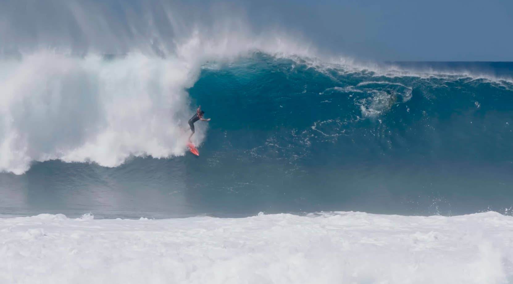 Mark Healey Bags Second Reef Pipeline Roll-In (Video) - Surfer