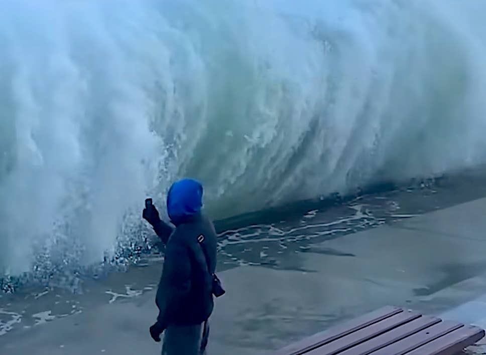 Freak Waves Destroy Oblivious Humans, a Compilation (Video) - Surfer