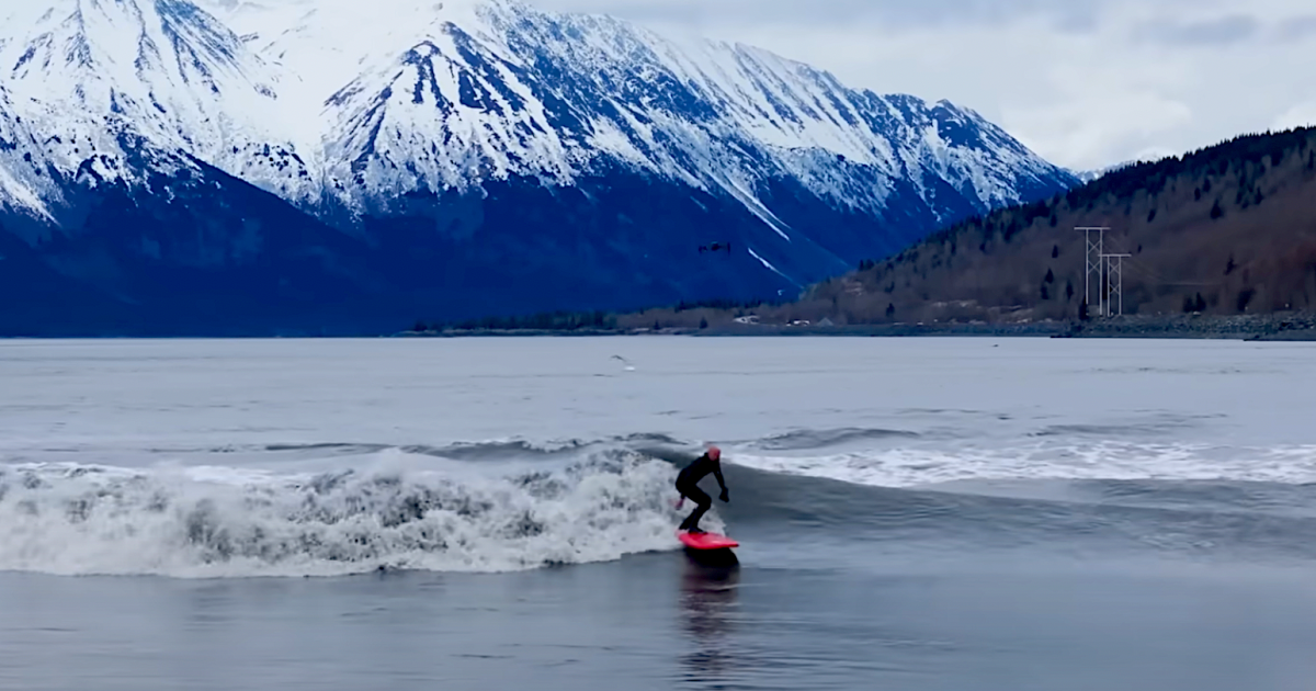 Surfing a ‘Mile-Long’ Tidal Bore Wave in Alaska (Video) - Surfer