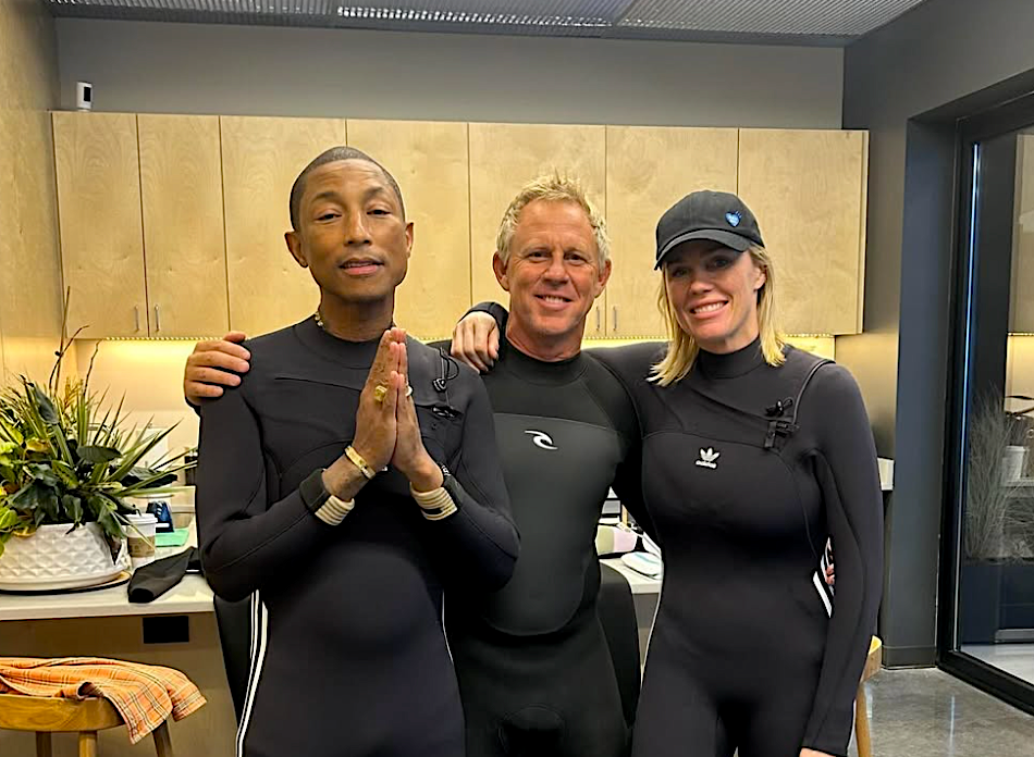 First Look at Pharrell Williams Surfing His $350M Wave Pool (Video ...
