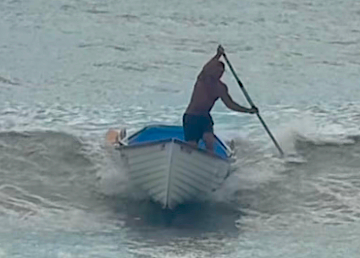 Epic Fail: Fitness Influencer Attempts Rowboat Surfing (Video) - Surfer