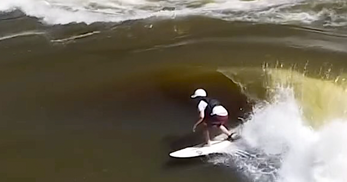 Surfer Jumps Off Whitewater Raft into River Wave (Video) - Surfer