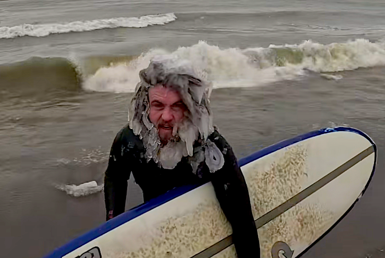 Slushie Surf and ‘20ft Waves’ Slam the Great Lakes (Video) - Surfer