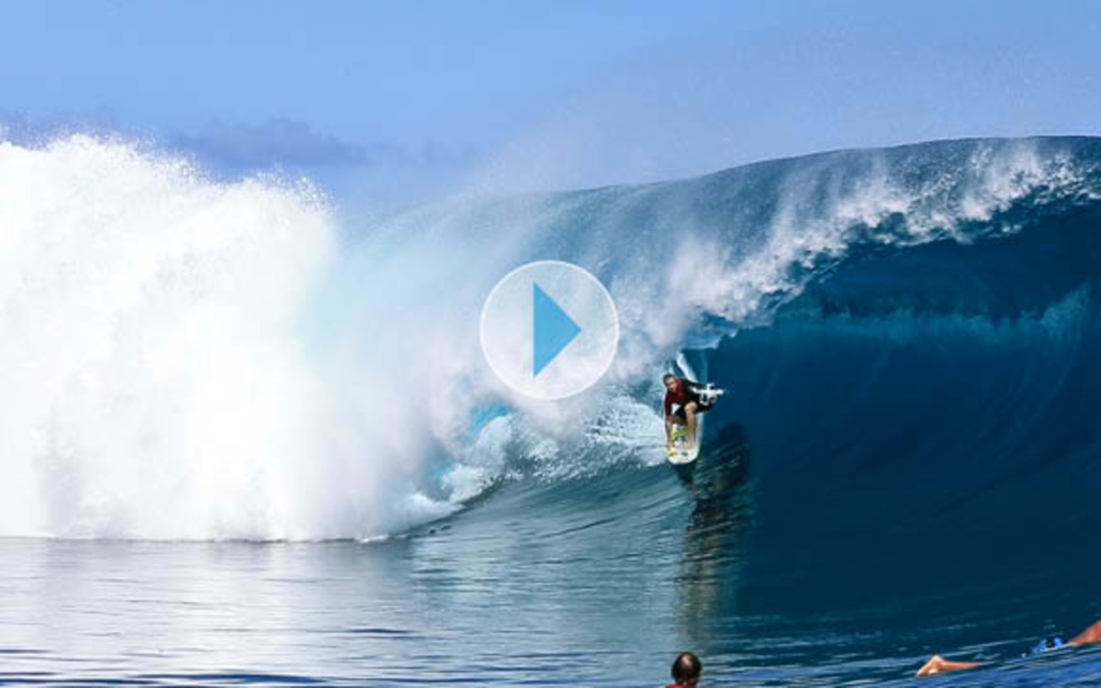 Jamie O'Brien Got Barreled While Holding A Drone At Teahupo'o