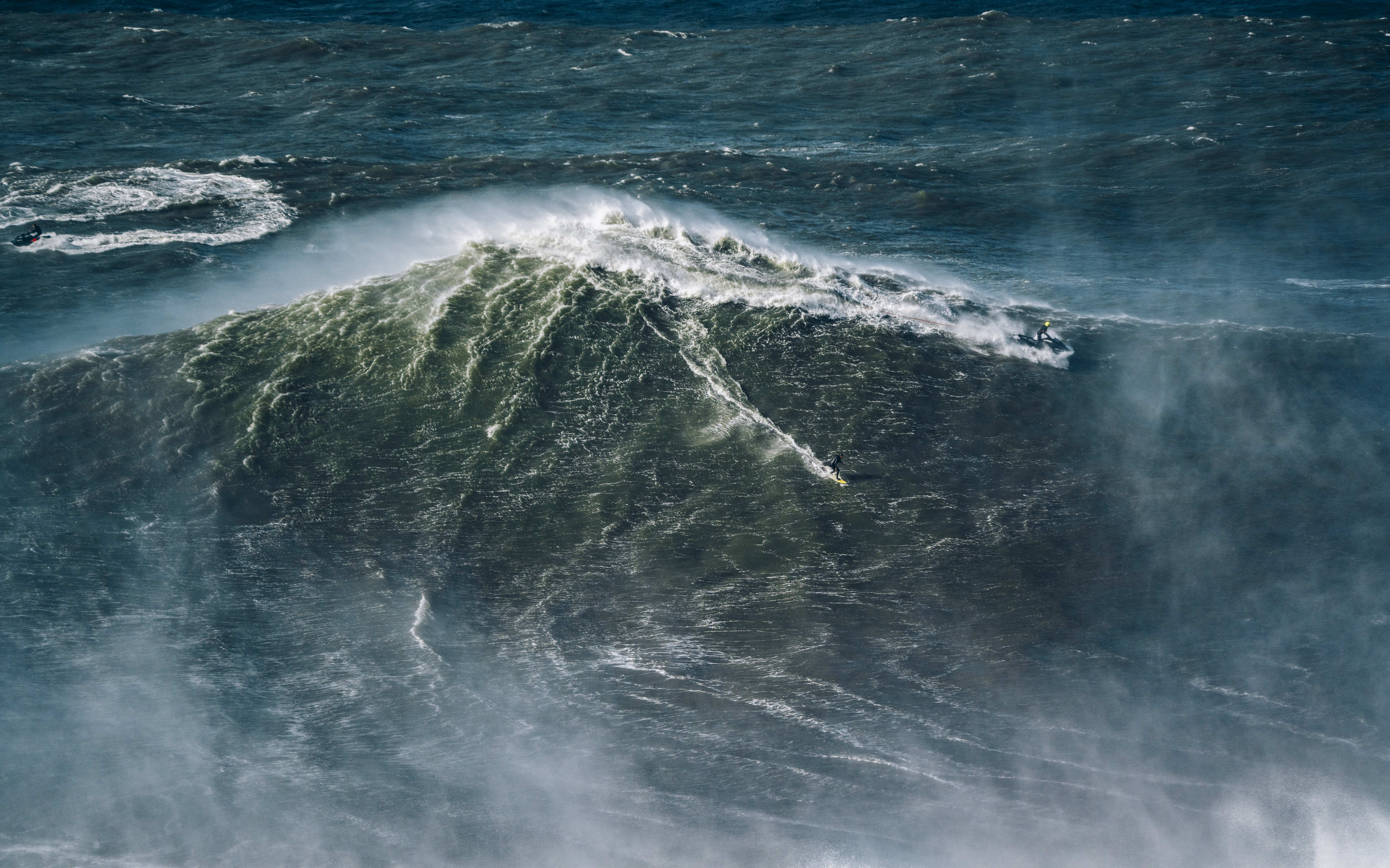 World Record Wave? Nic Von Rupp Surfs Possible 98-Footer.