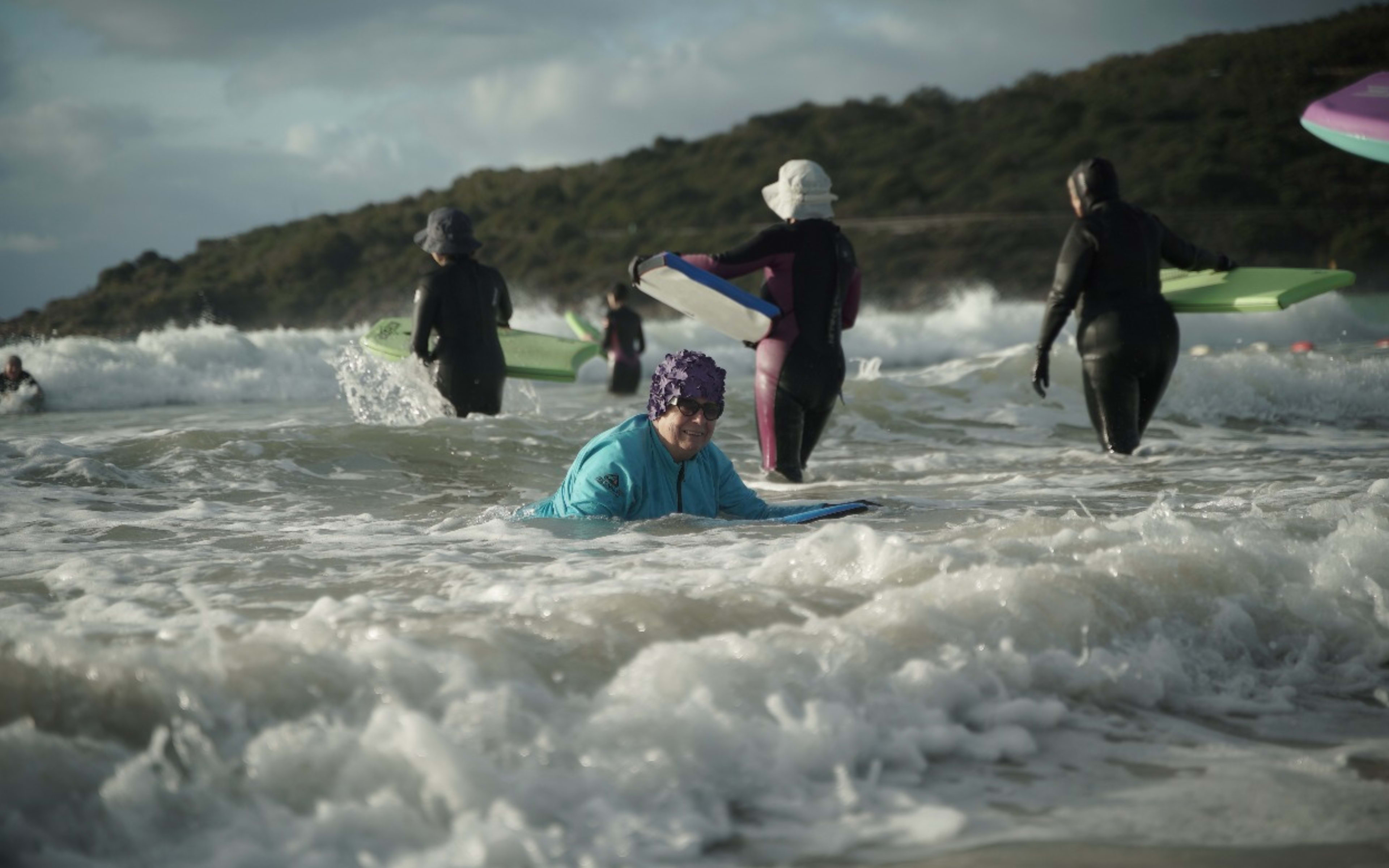 Meet the Granny Grommets: A Group of Elderly Bodyboarders