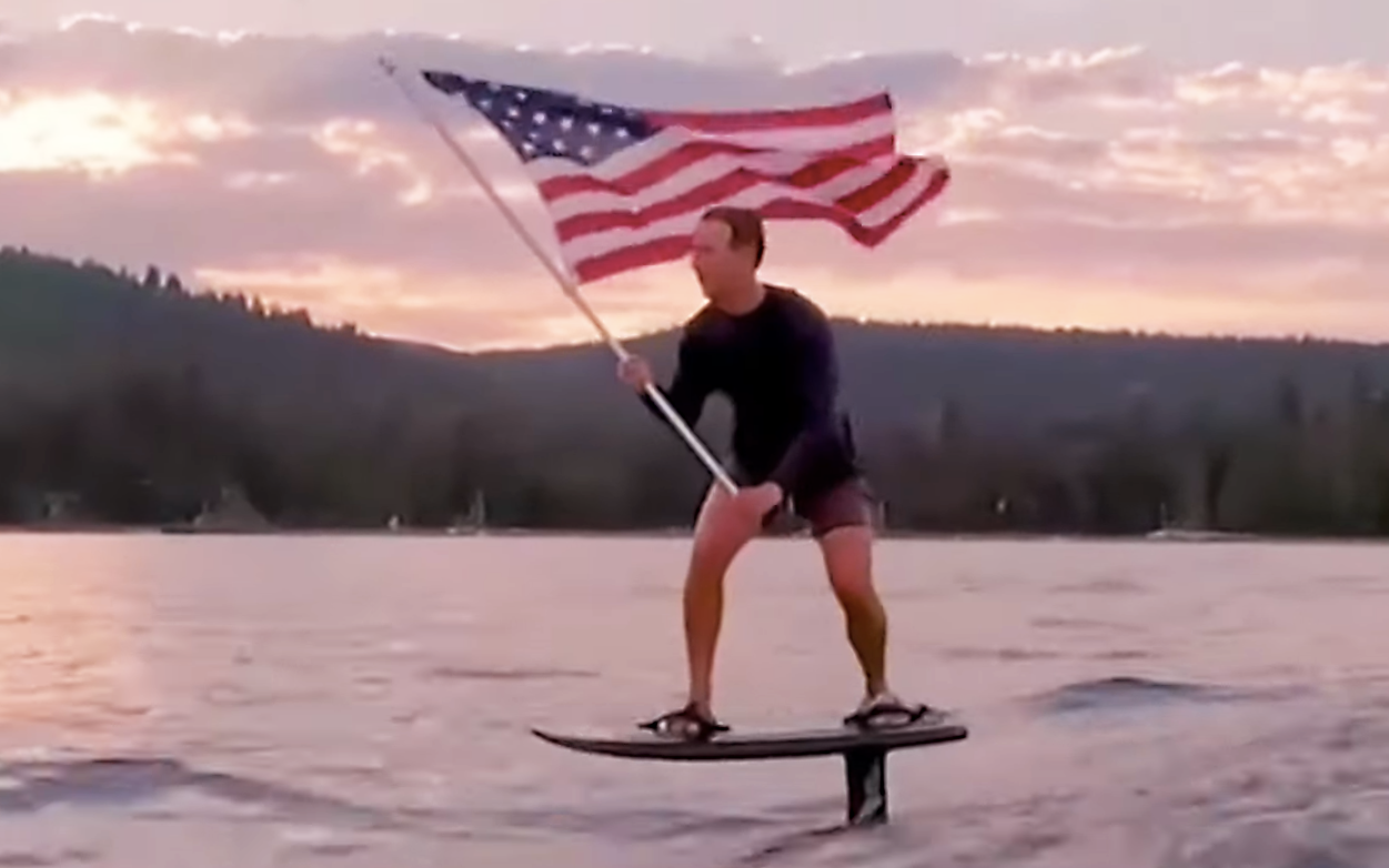 Mark Zuckerberg Hydrofoil Surfs XL Wave (Video) - Surfer