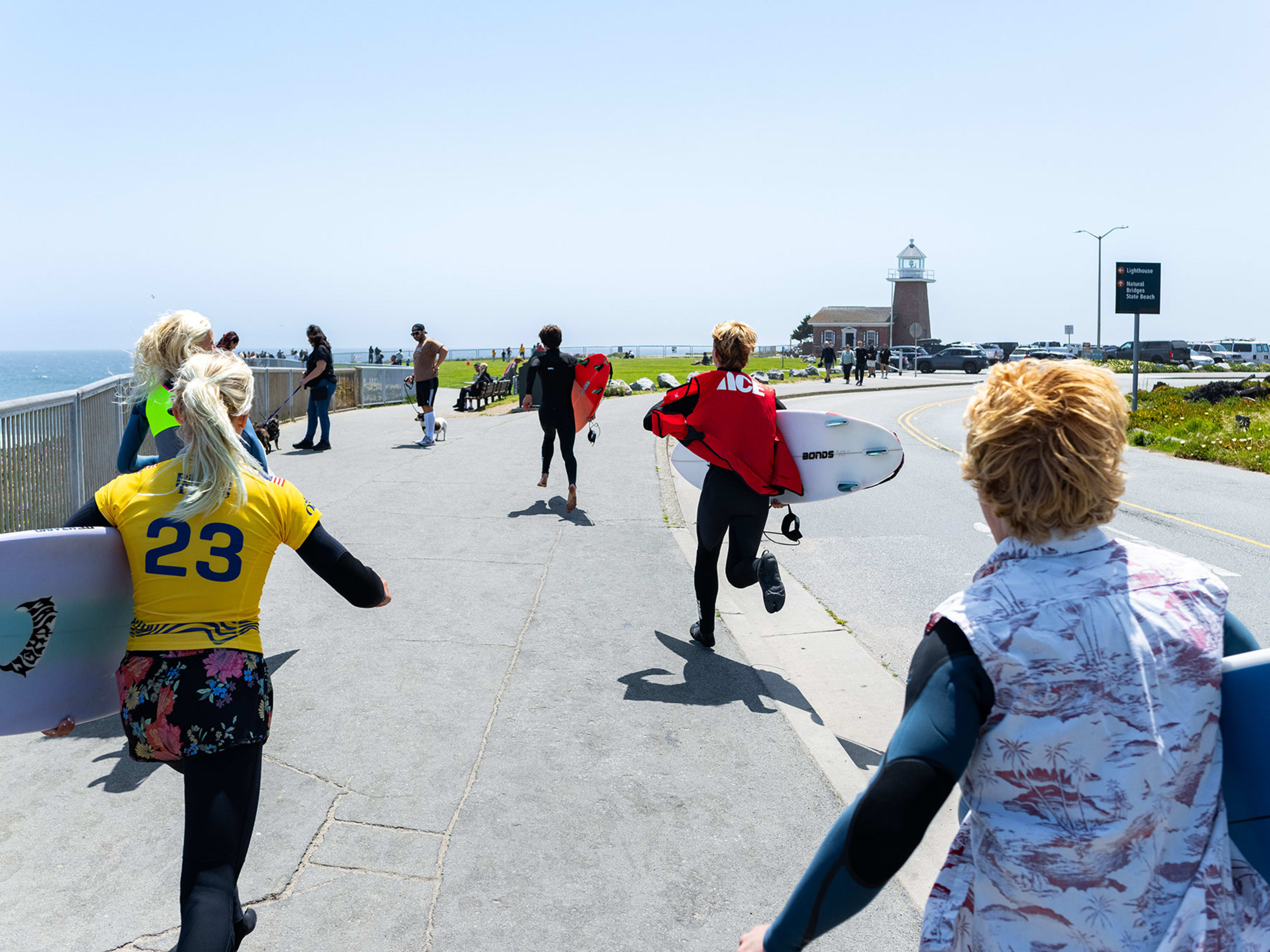 Santa Cruz Honors Shawn "Barney" Barron With Steamer Lane Air Show - Surfer