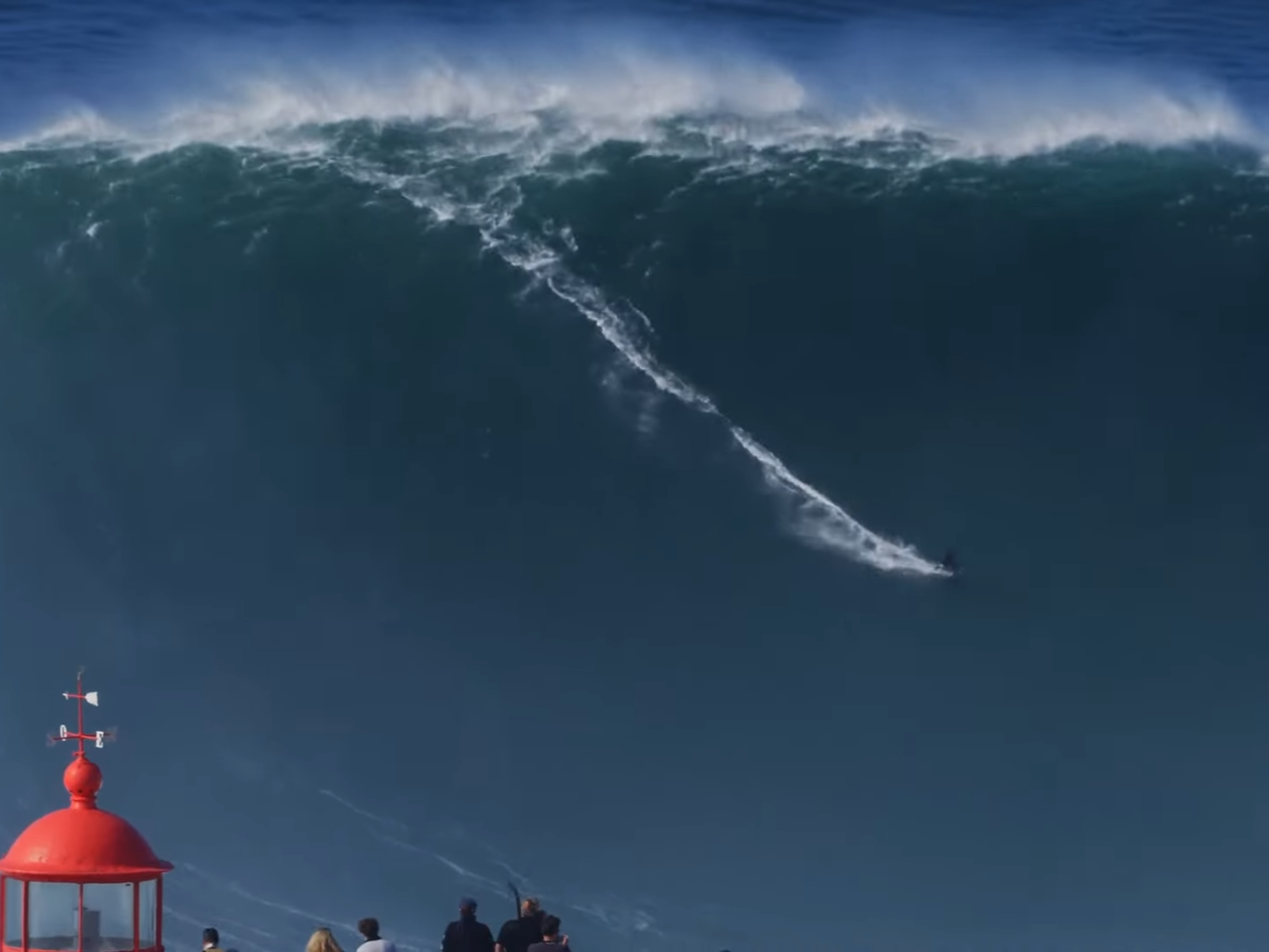 Sebastian Steudtner's World Record Ride at Nazaré (Video) - Surfer