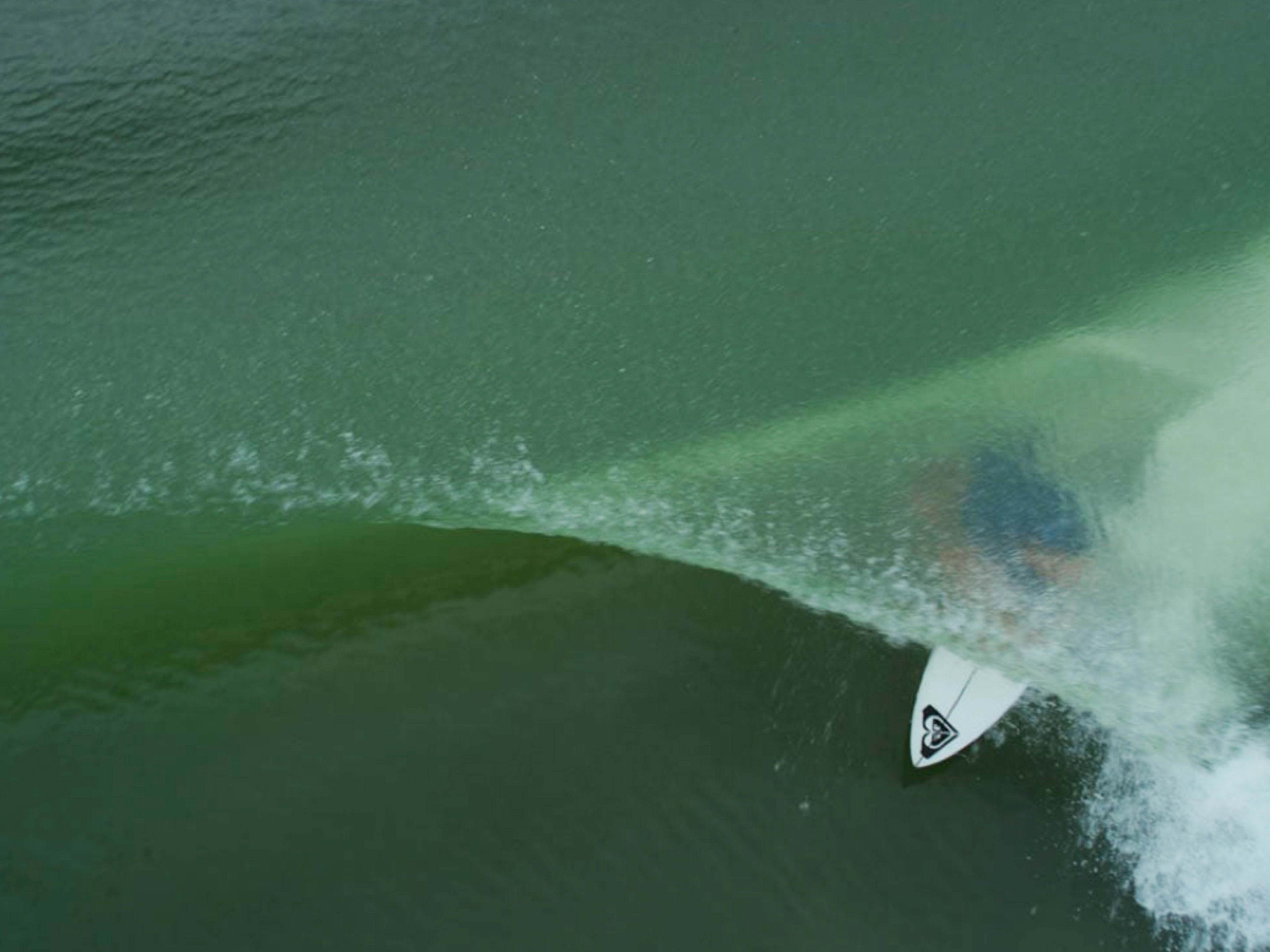 Steph Gilmore's Dream Wave From Above - Surfer